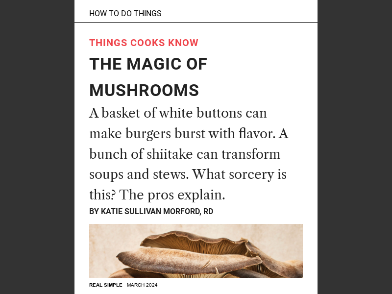 Real Simple - March 2024Things Cooks Know