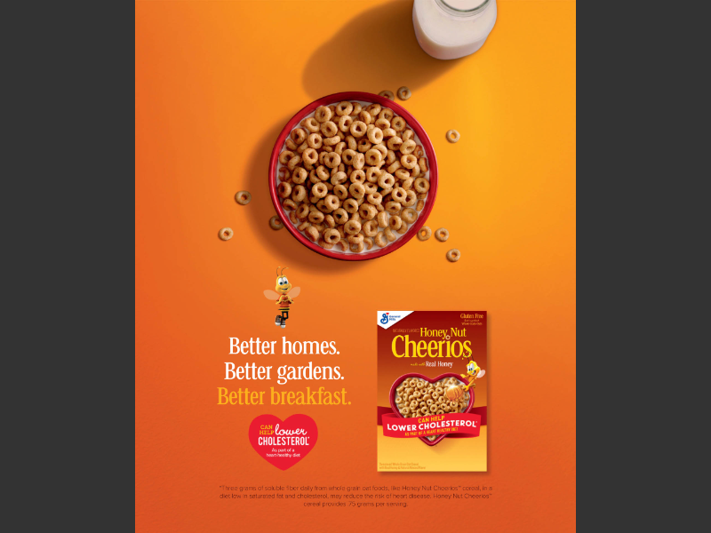 Better Homes & Gardens December 2023Cheerios Ad 2