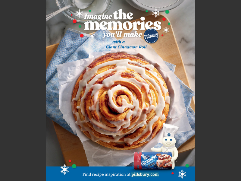 Better Homes & Gardens December 2023Pillsbury Cinnamon Rolls Ad 2