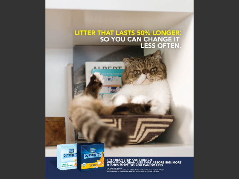 Better Homes & Gardens November 2023Fresh Step Outstretch Ad