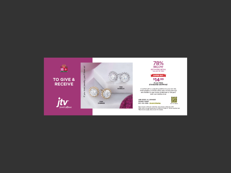 Better Homes & Gardens November 2023JTV Jewelry Ad