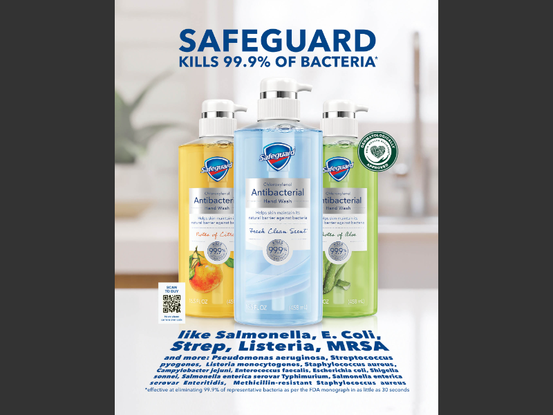 Food Network Magazine - December 2023 January 2024Safeguard Ad