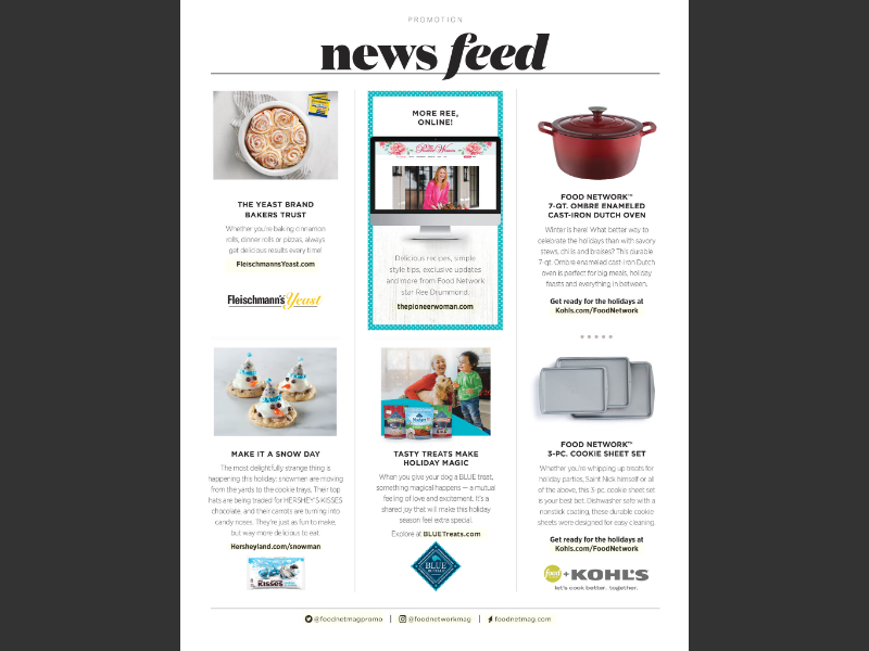 Food Network Magazine - December 2023 January 2024News Feed Ad 1