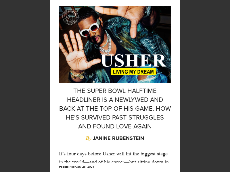 People - February 26, 2024Usher