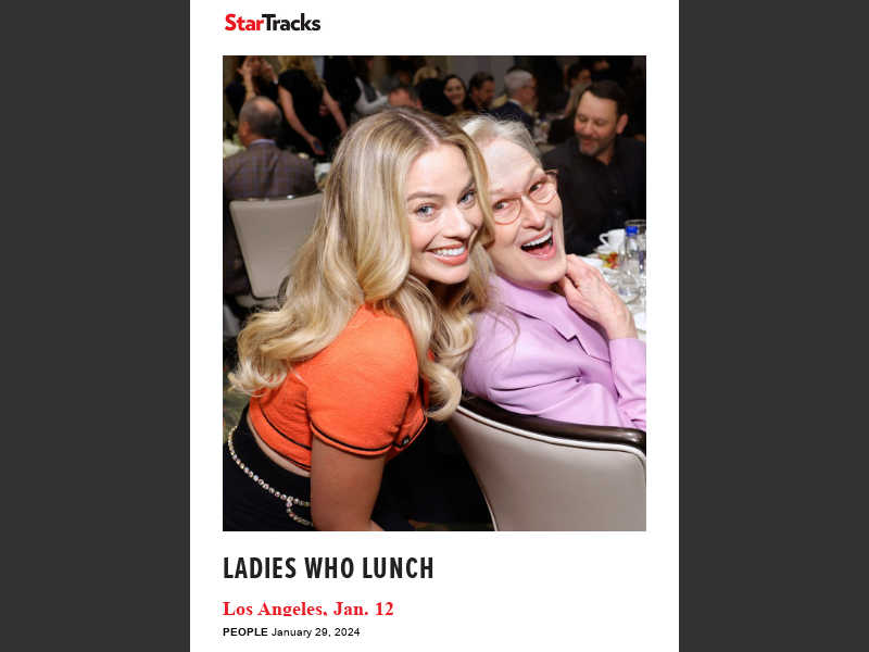 People - January 29, 2024Famous Families