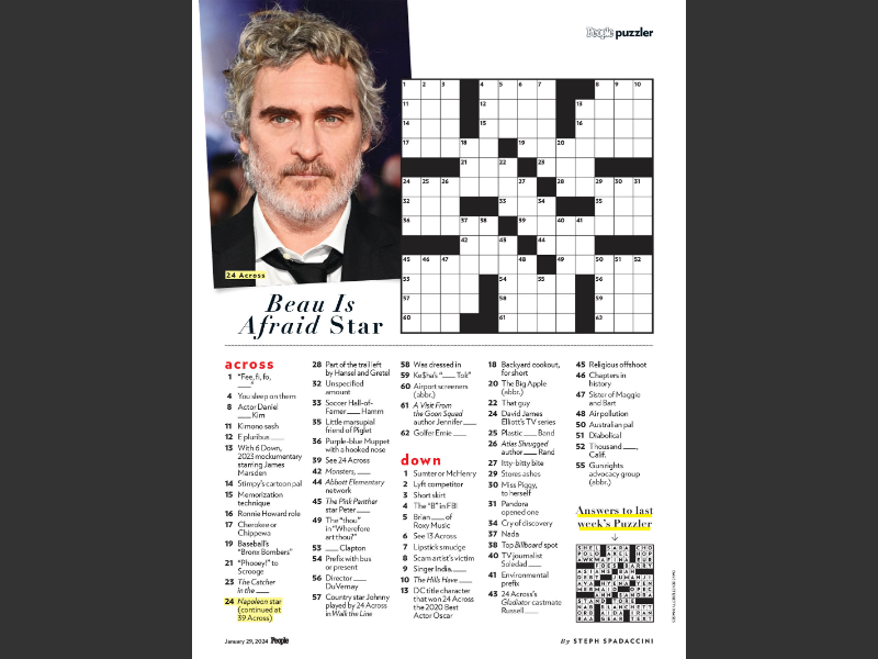 People - January 29, 2024Puzzler