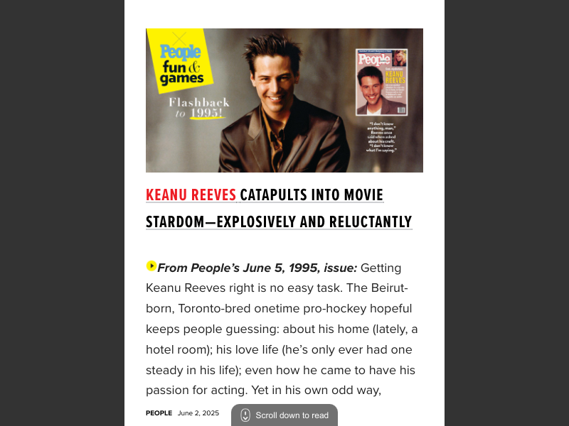 People - June 2, 2025Flashback to 1995