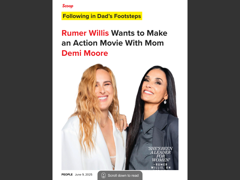 People - June 9, 2025Rumer Willis