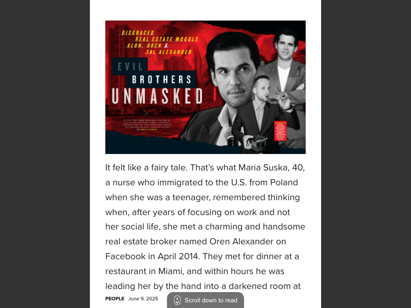 People - June 9, 2025Alon, Oren & Tal Alexander