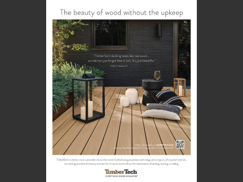 Real Simple - April 2024Timber Tech Ad
