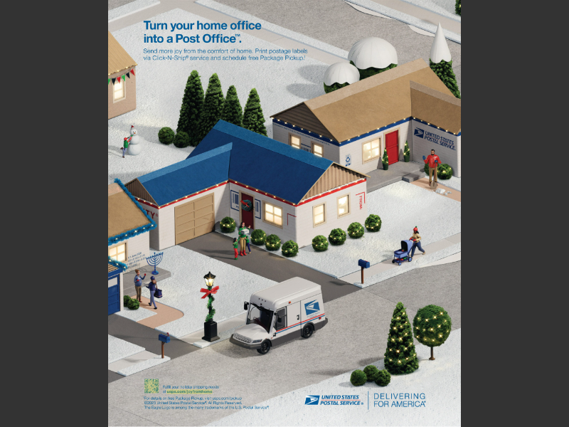 Real Simple December 2023US Postal Service Ad