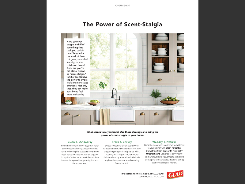 Real Simple - June 2024Glad Ad