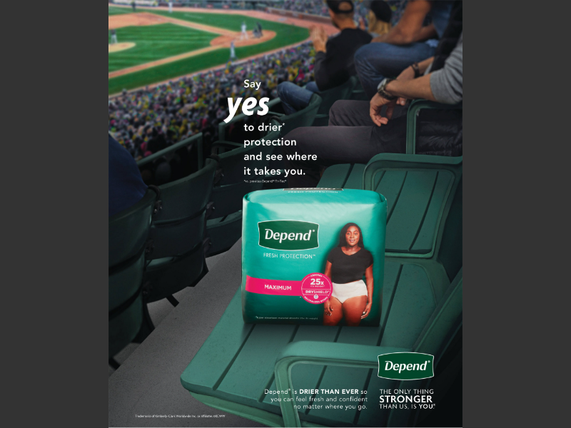 Real Simple - March 2024Depend Ad