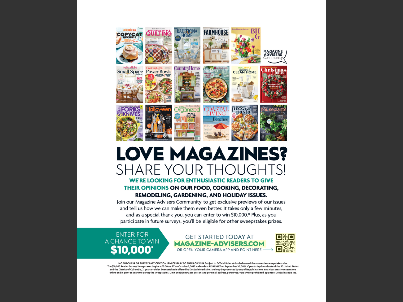 Real Simple November 2023Magazine Advisers Ad
