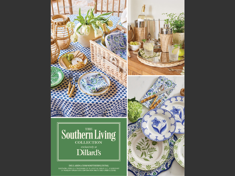 Southern Living - April 2024SL + Dillard's Ad