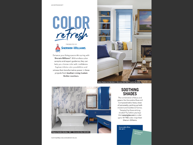 Southern Living - May 2024Sherwin Williams Ad 1