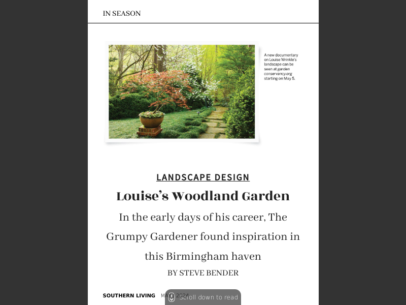 Southern Living - May 2024Landscape Design