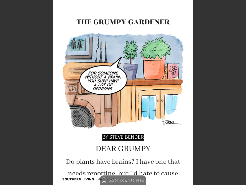 Southern Living - May 2024The Grumpy Gardener